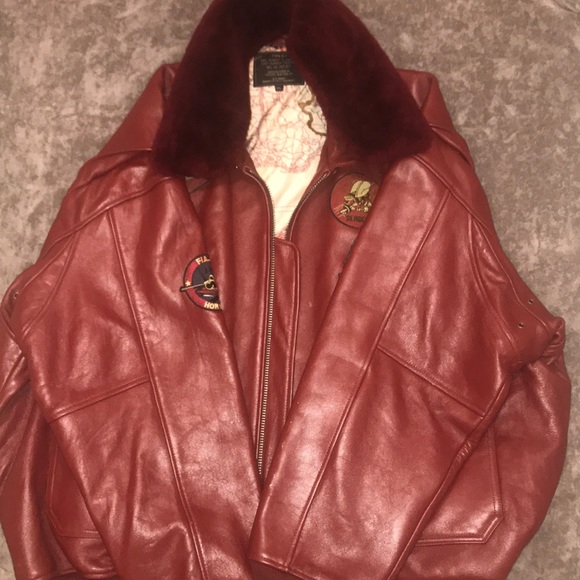 Top Gun | Jackets & Coats | Original Top Gun Leather Flight Bomber ...